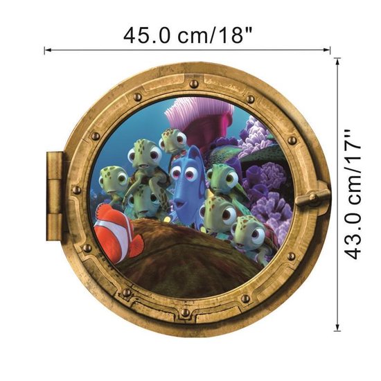 Finding Dory / Finding Nemo Sticker Muursticker Rond | bol.com