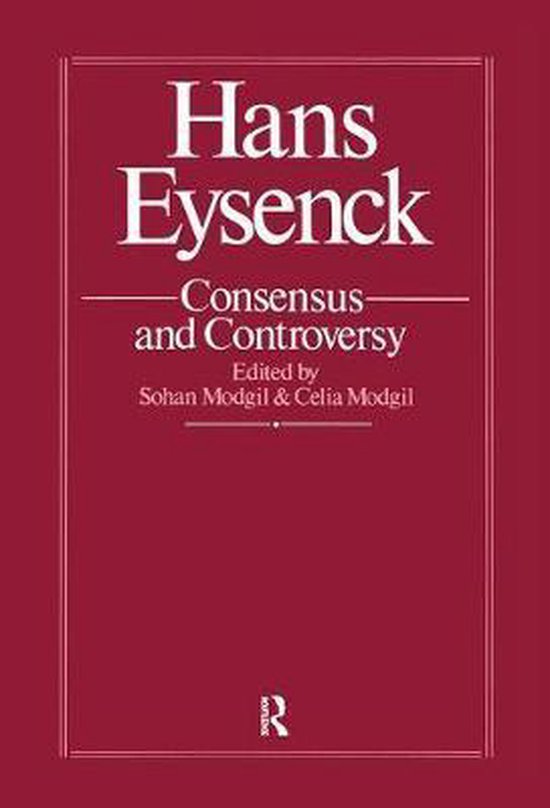 Hans Eysenck: Consensus And Controversy | 9781138975804 | Boeken | bol.com