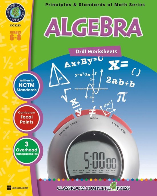 Algebra - Drill Sheets Gr. 6-8 (ebook), Nat Reed | 9781553198291 ...