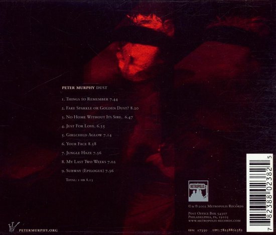 Dust, Peter Murphy | Muziek | bol