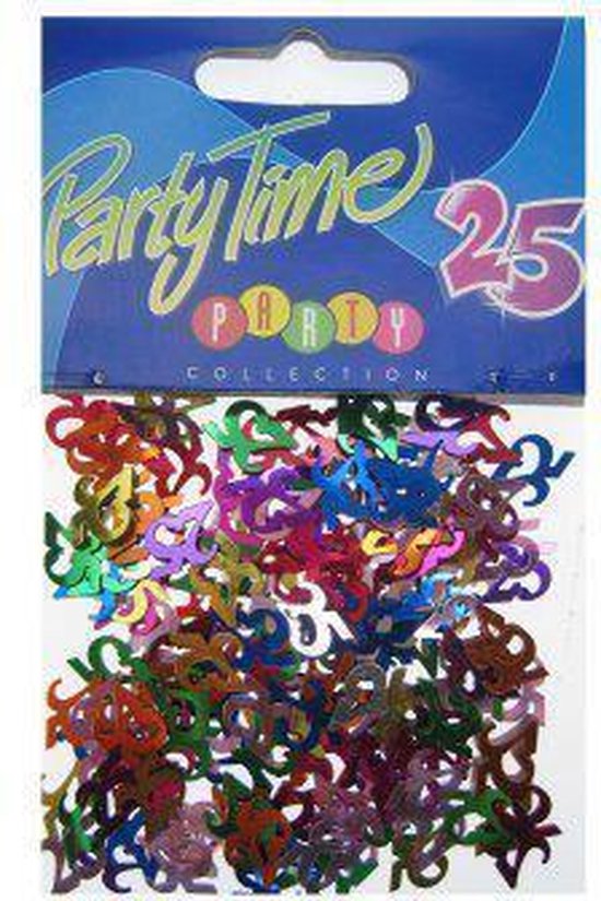 Confetti cijfers 25 metallic | bol