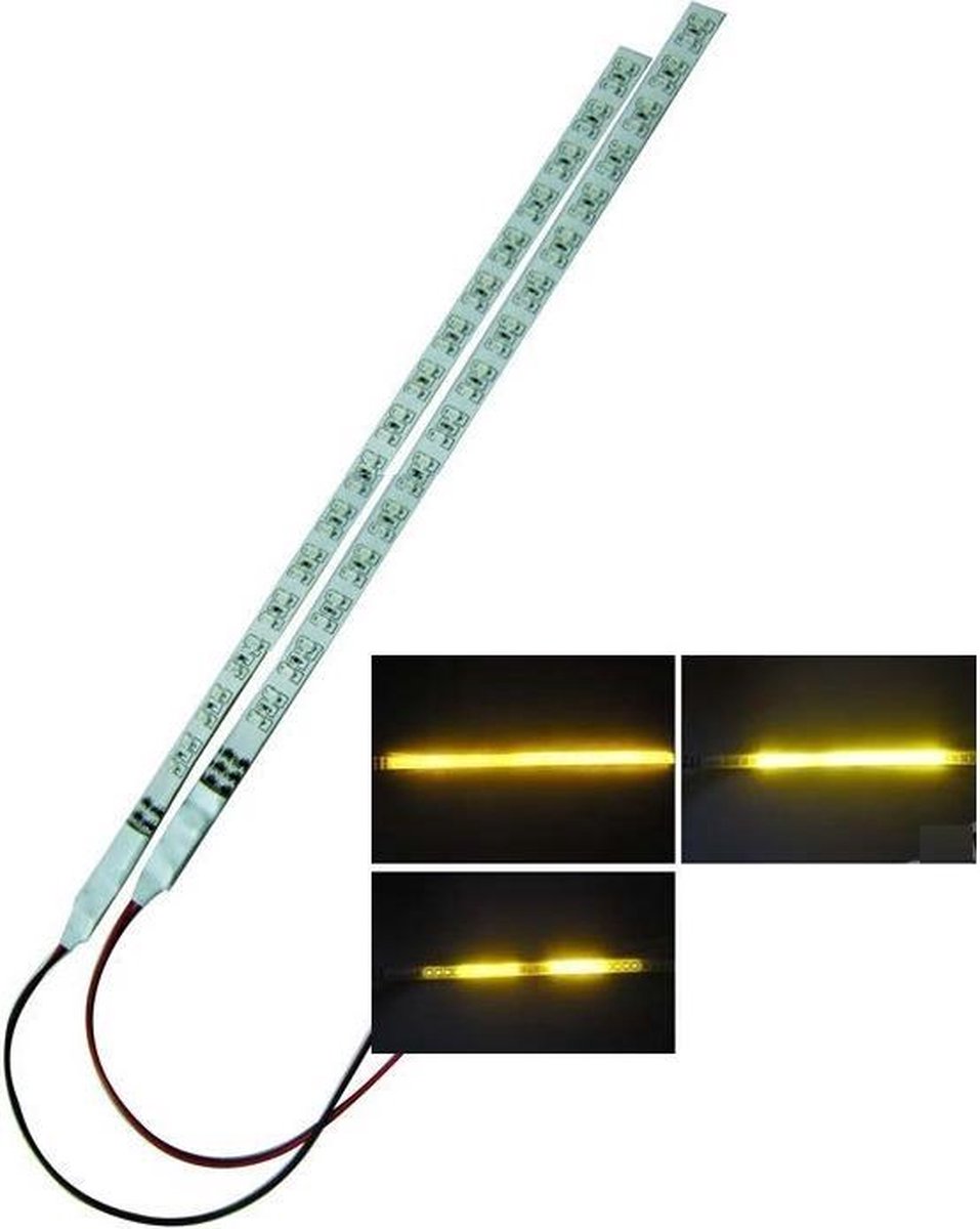 LED strip - EFFECT - 30 cm - amber - 12v - knight rider | bol.com