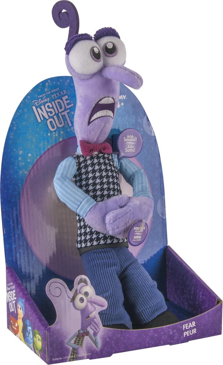 TOMY - Disney Inside Out - Angst - 35 cm - Knuffel | bol.com