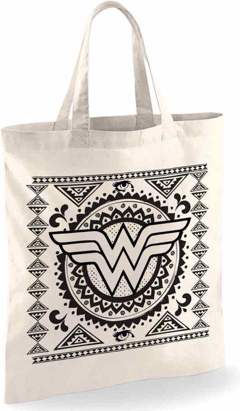 Wonder Woman - Aztec Pattern tas wit | bol.com