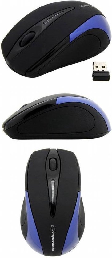 Esperanza Draadloze Optische 3D Muis Antares - Blauw- incl nano ...