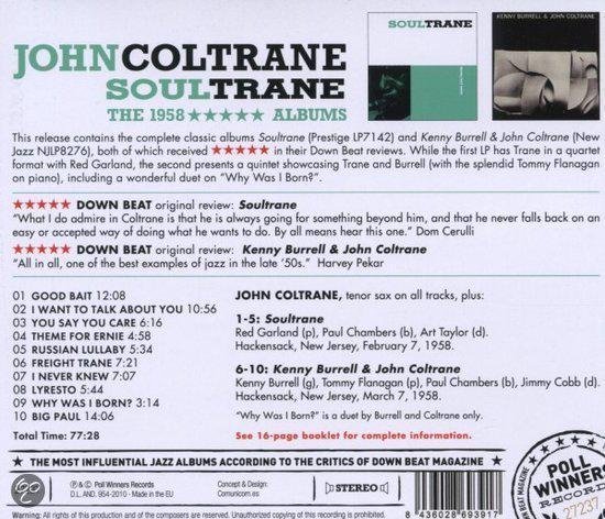 Soultrane, John Coltrane | CD (album) | Muziek | bol