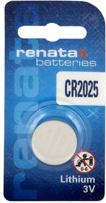 5 Stuks (5 Blister a 1St) Renata CR2025 3v lithium knoopcel batterij | bol
