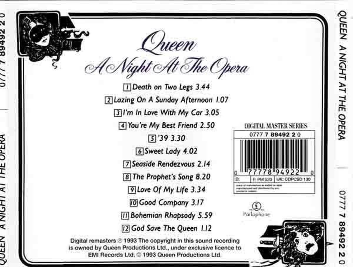 Night at the Opera, Queen | CD (album) | Muziek | bol