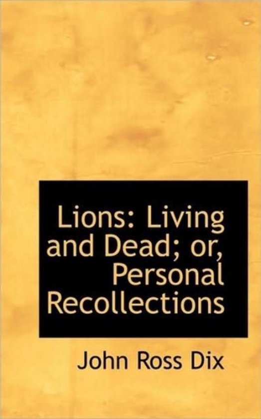 Lions | 9781115304887 | Dix | Boeken | bol.com