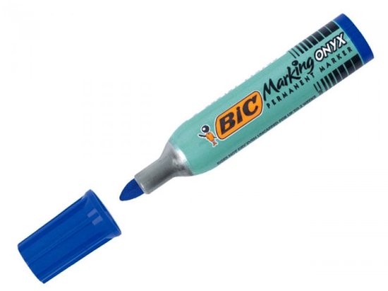 BIC Marking ONYX 1482 permanente marker Kogelpunt Blauw 12 stuk(s) | bol