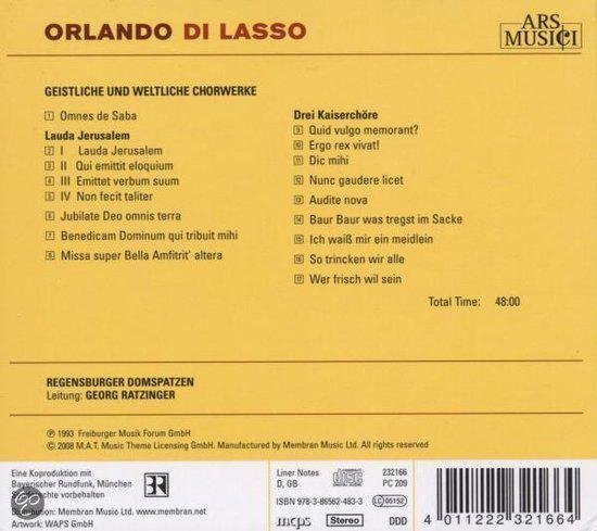 Geistliche und weltliche Chorwerke, Georg Ratzinger | CD (album ...