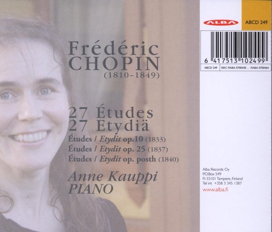 Chopin: 27 Etudes, Anne Kauppi | Muziek | bol