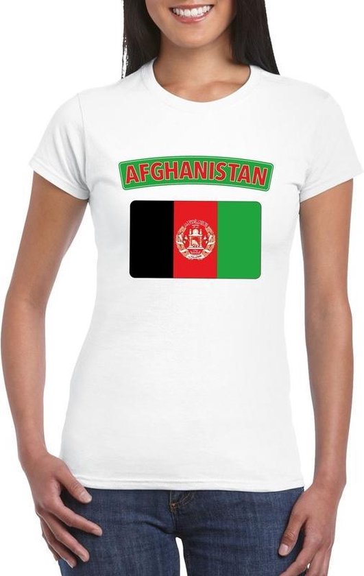 Afghanistan t-shirt met Afghaanse vlag wit dames M | bol.com