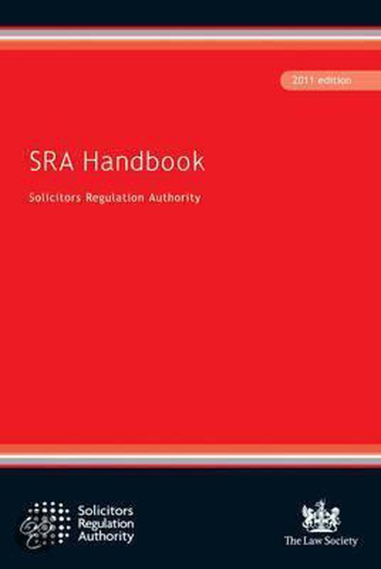 SRA Handbook, Solicitors Regulation Authority | 9781907698040 | Boeken ...