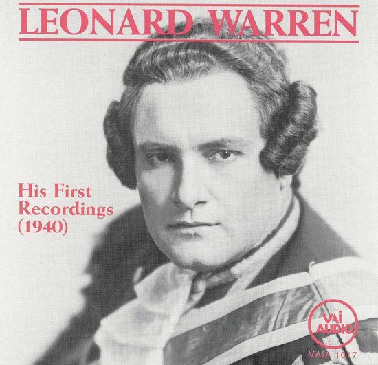 Leonard Warren: His First Recordings, Leonard Warren | CD (album ...