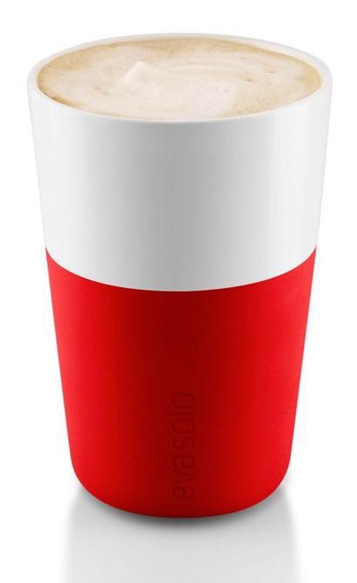 Eva Solo Latte beker Strawberry Red set 2 st | bol
