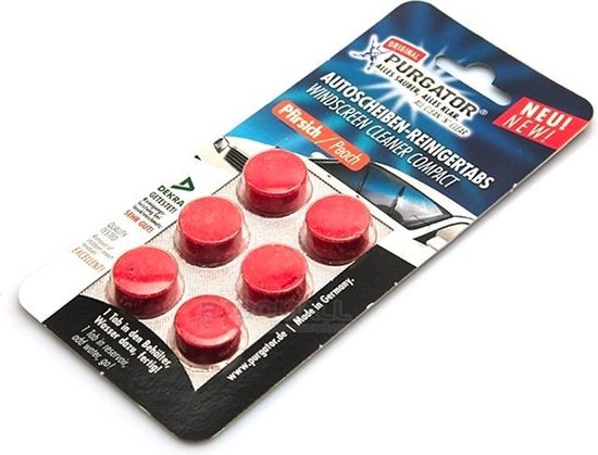 6 Purgator Ruitenwisservloeistof Tabletten - Voor 24 Liter vulling ...