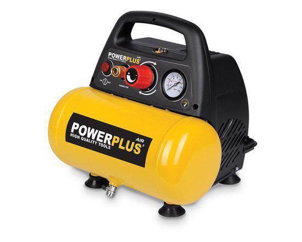 Powerplus POWX1720 Compressor - Max. 8 bar - 1100 Watt - 6 liter ...