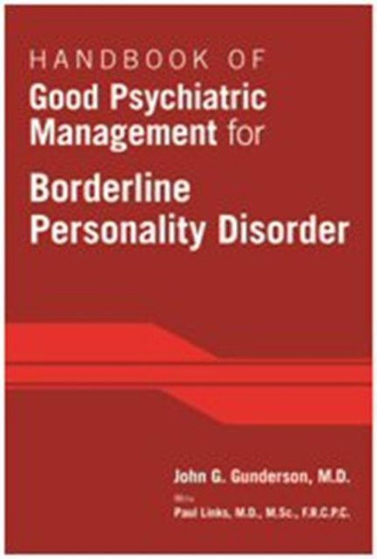 Hndbk Of Gd Psychia Manag For Borderline | 9781585624607 | John G ...
