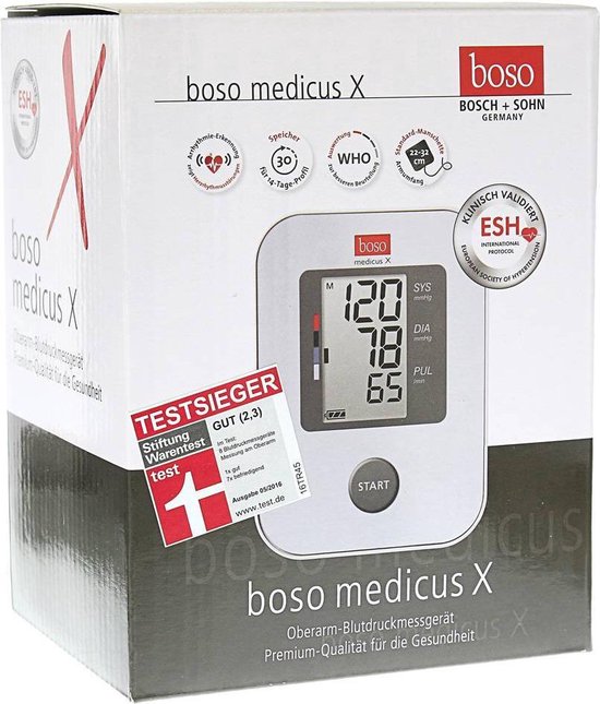 boso medicus X - Oberarm-Blutdruckmessgerät mit Einknopfbedienung ...
