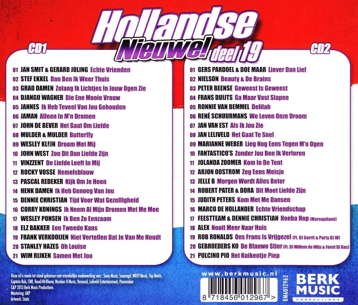 Hollandse Nieuwe Deel 19 (2CD), Hollandse Nieuwe | CD (album) | Muziek ...