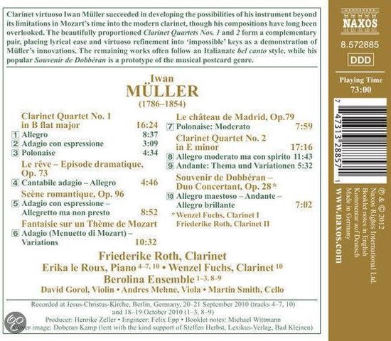 Friederike Roth, Erika Le Roux, Berolina Ensemble - Müller: Souvenir De ...