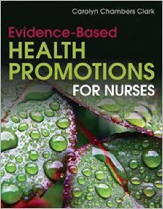 Evidence-Based Health Promotion For Nurses | 9780763793487 | Carolyn ...