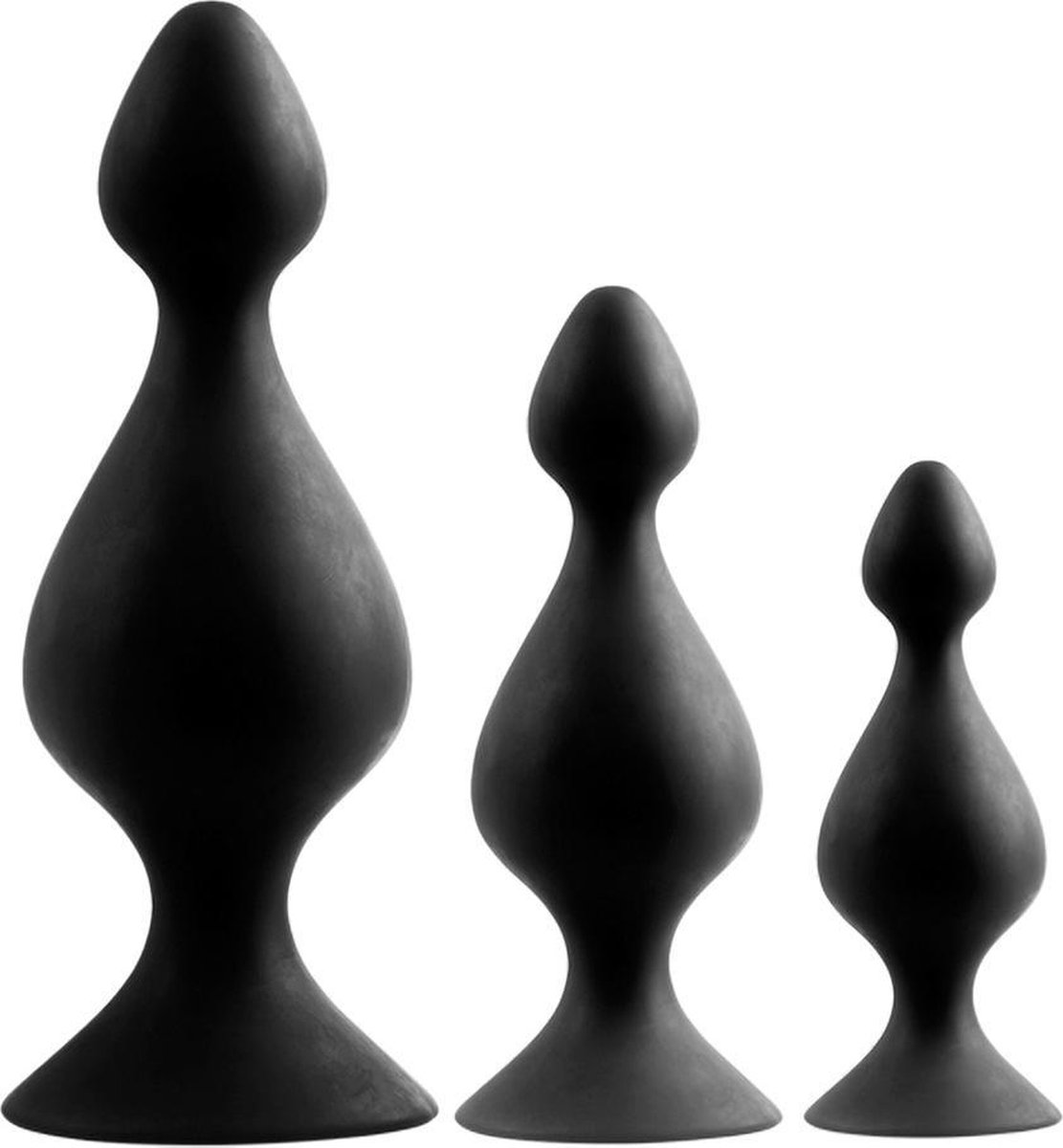Excellent Power – Butplug Set 3 Delig met Dubbele Hals voor Zowel ...