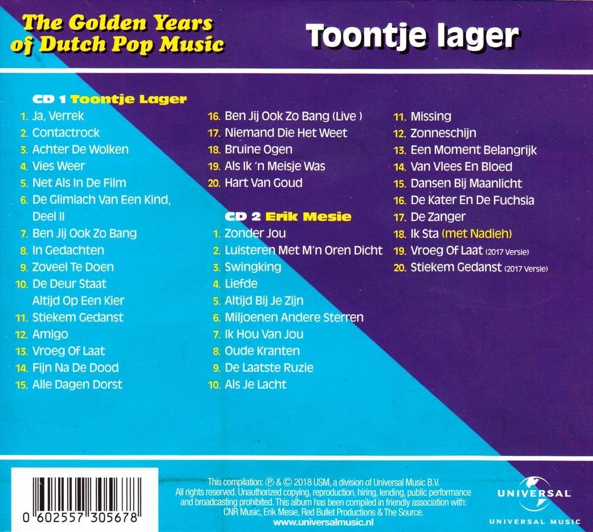 Golden Years Of Dutch Pop Music - Toontje Lager, The Golden Years Of ...