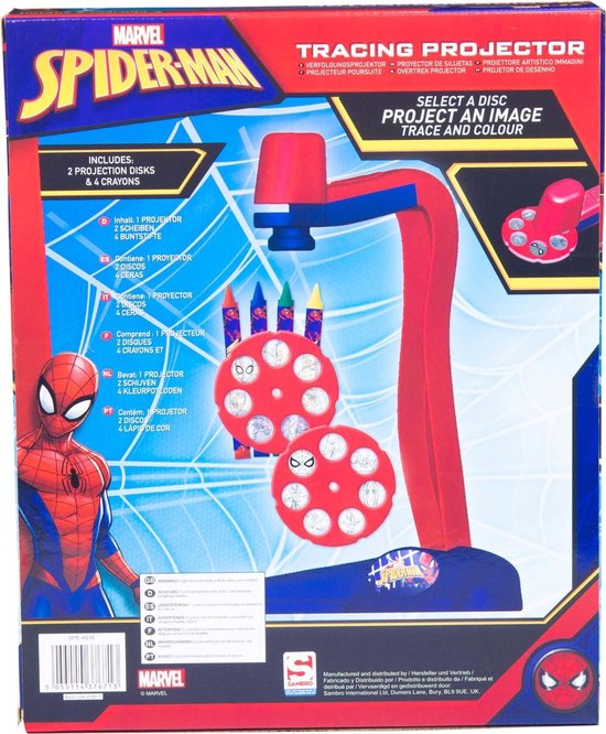 Kleuren met een Spiderman overtrek projector | bol.com