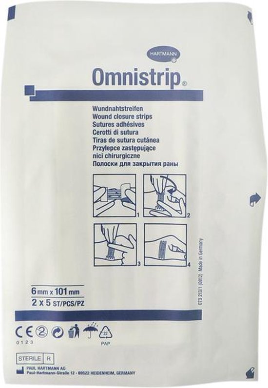 Hartmann - Omnistrip wondhechtstrips / zwaluwstaartjes - 6 x 101mm ...