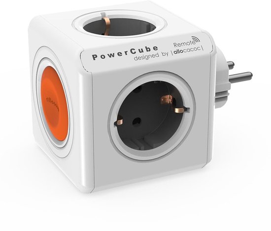 Allocacoc PowerCube Remote Original Single - Stekkerdoos - Wit - (ter ...