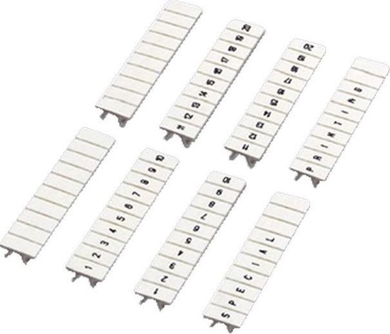 PHOE cod rijgklem ZB, wit, opdruk letters, codeerrichting hor | bol.com