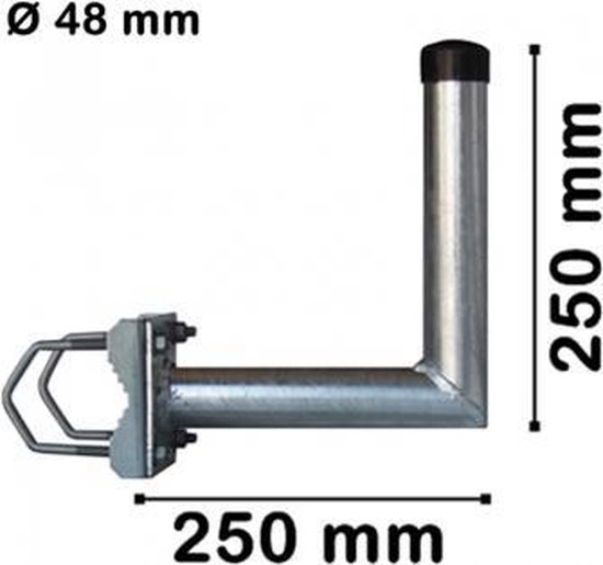 WS-125 | Balkon bevestiging beugel | Satelliet | Antenne | Wifi | 25 CM ...