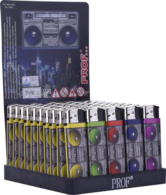 Prof - Aansteker – “Ghetto Blaster “design - 50 stuks – Lighter ...