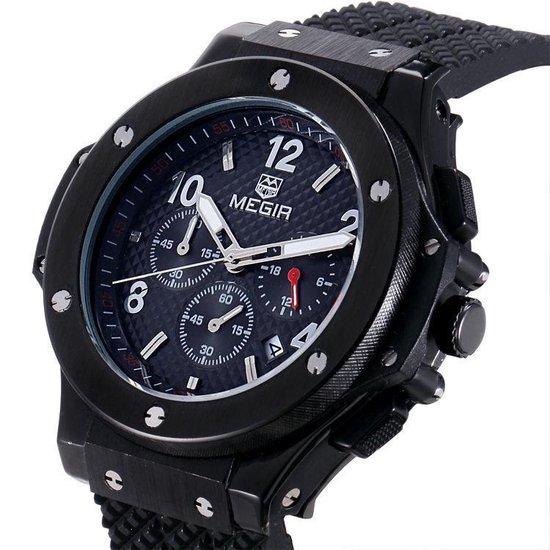 Megir 3002 horloge, zwart | bol
