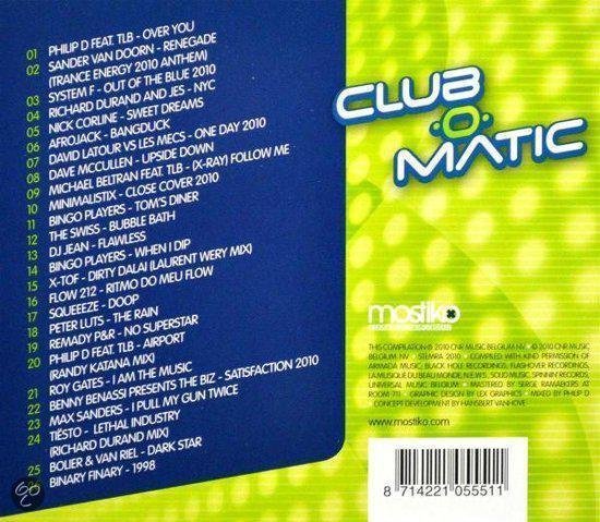 Club-O-Matic, Various | CD (album) | Muziek | bol
