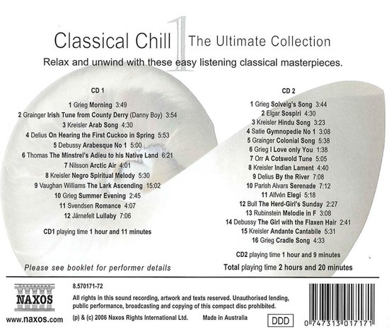 Various Artists - Classical Chill 1 (2 CD), various artists | Muziek | bol