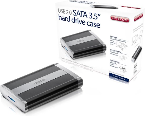Sitecom MD-291 Hard drive case SATA 3,5 inch - USB 2.0 | bol.com Sitecom MD-291 Hard drive case SATA 3,5 inch - USB 2.0 | bol.com