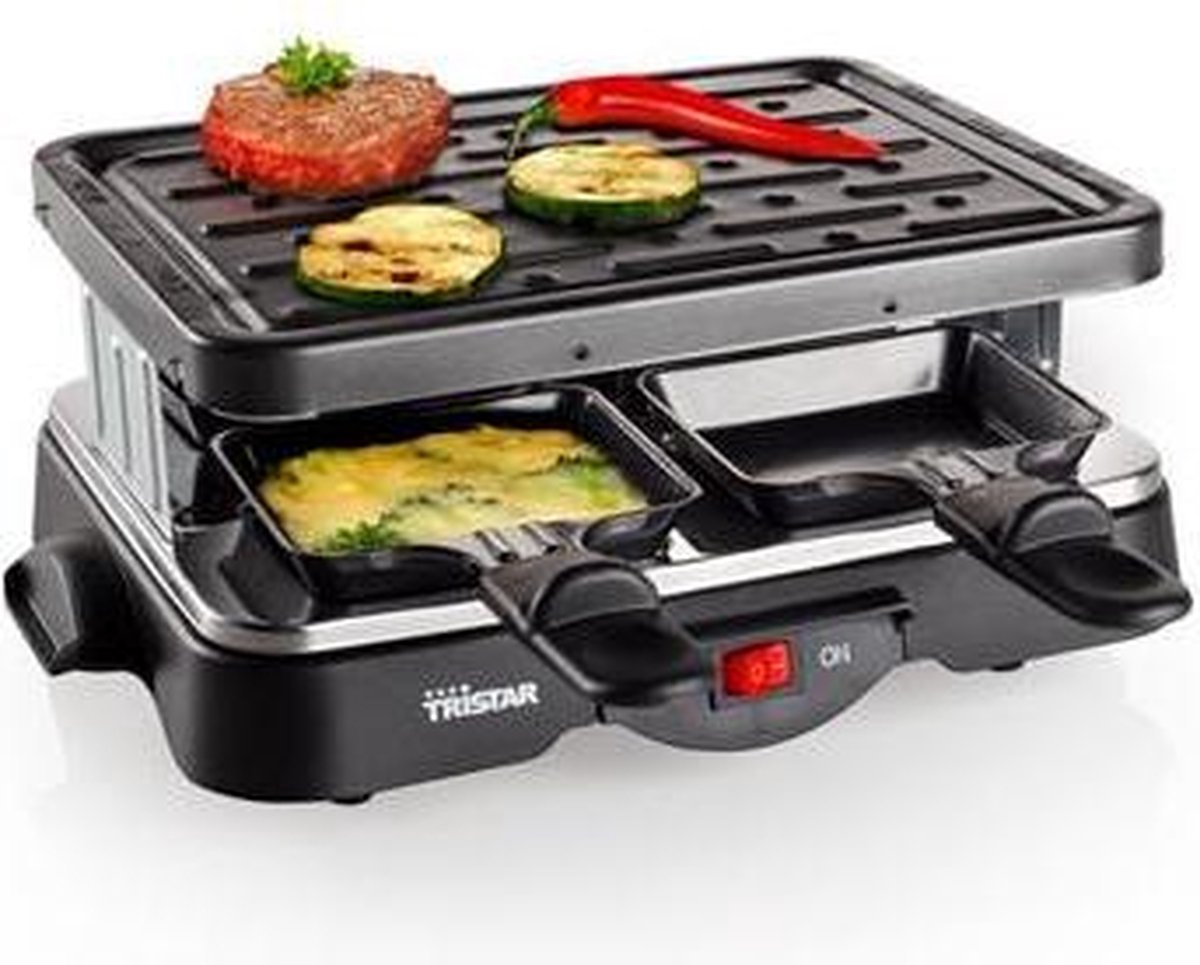 bol.com | tristar raclette pd-8722 compacte gourmet set - gourmetstel