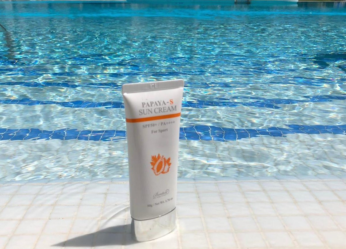 Papaya Sun Cream SPF50+ - Zonnebrandcrème voor sport van Benton | bol.com