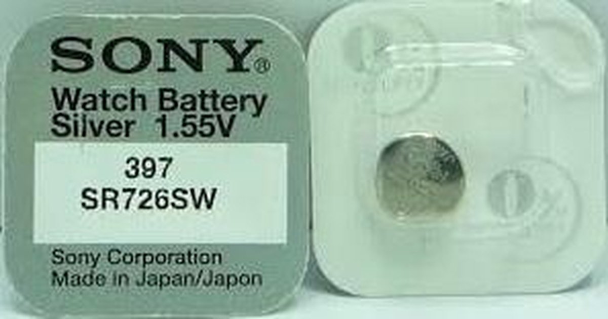 Sony 397, SR726SW knoopcel horlogebatterij | bol.com