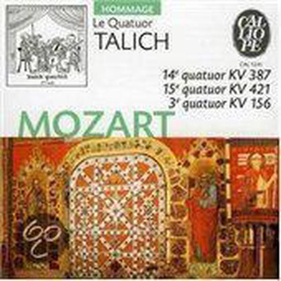 Talich Quartet - Quatuor 14 Kv387/15 Kv421/3 Kv156, Wolfgang Amadeus Mozart | CD... | bol.com