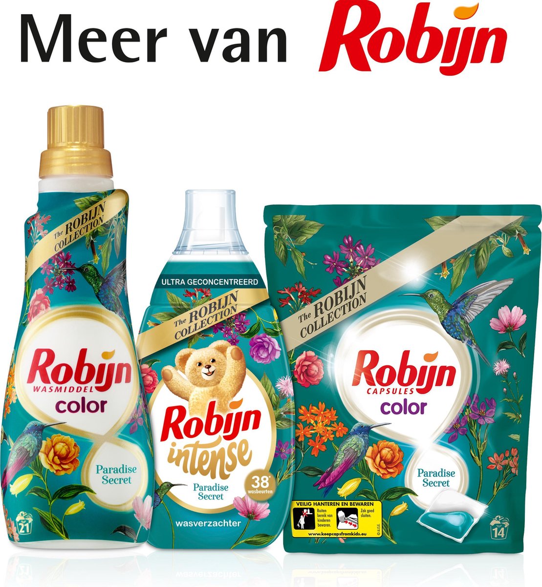 Adoucissant Robijn Intense Paradise Secret - 228 lavages - 6 x 570 ml ...