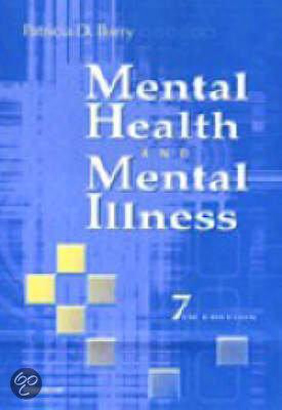 Mental Health and Mental Illness | 9780781731386 | Patricia D. Barry ...