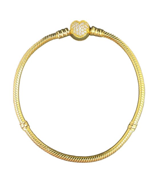 Tracelet - Zilveren Armbanden - Bedelarmband Hart Verguld | Hart ...