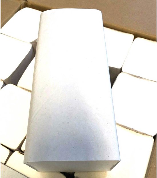 Handdoekpapier 2-laags Helder Wit - Z-vouw - 25x23 cm - 4000 stuks | bol.com