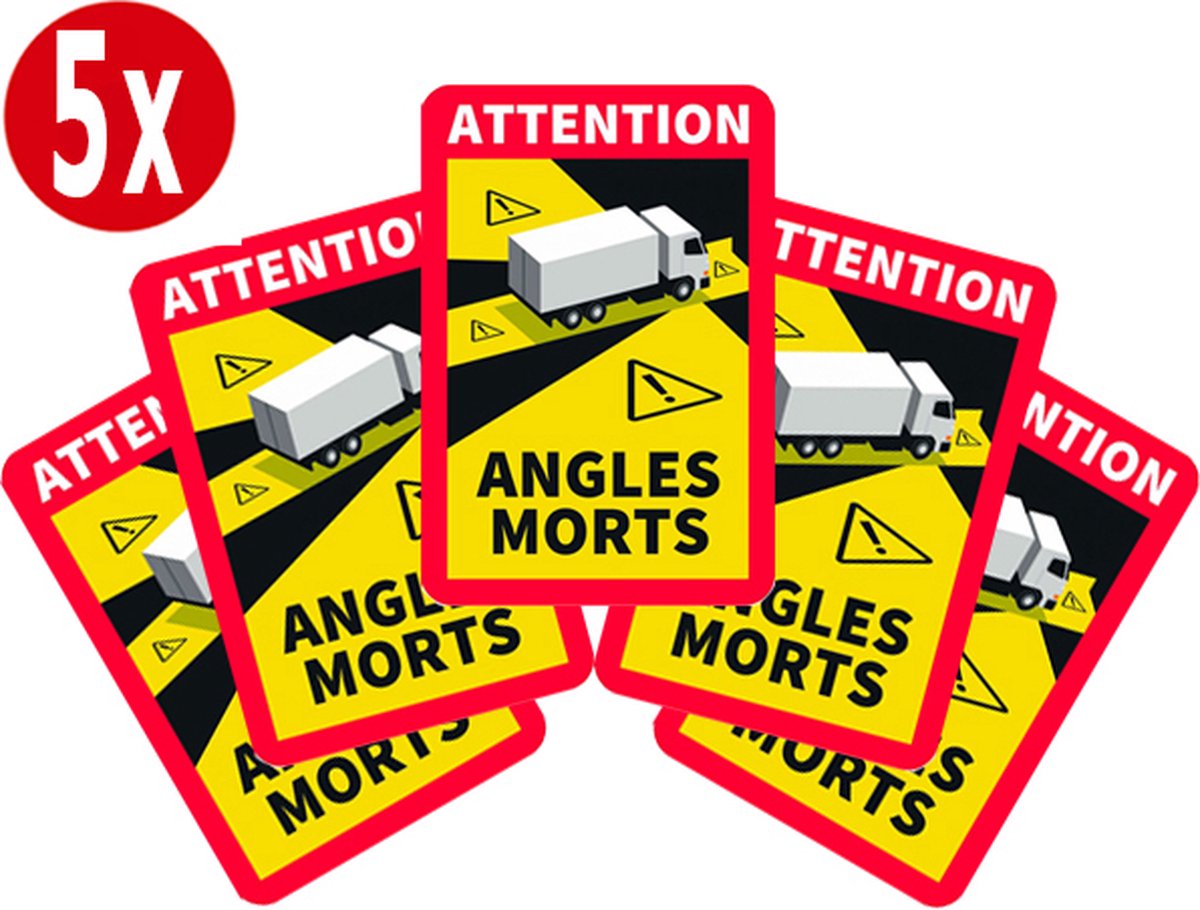 Dode hoek sticker - Frankrijk - vrachtwagen - camper (5x) | Angles ...