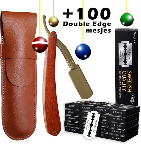 Premium Shavette - Klassiek Scheermes - Barbier - 100 Double Edge ...