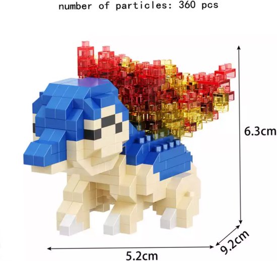 Pokemon Lego, Microbrick Cyndaquil, Lego Blokken, Pokemon Speelgoed ...